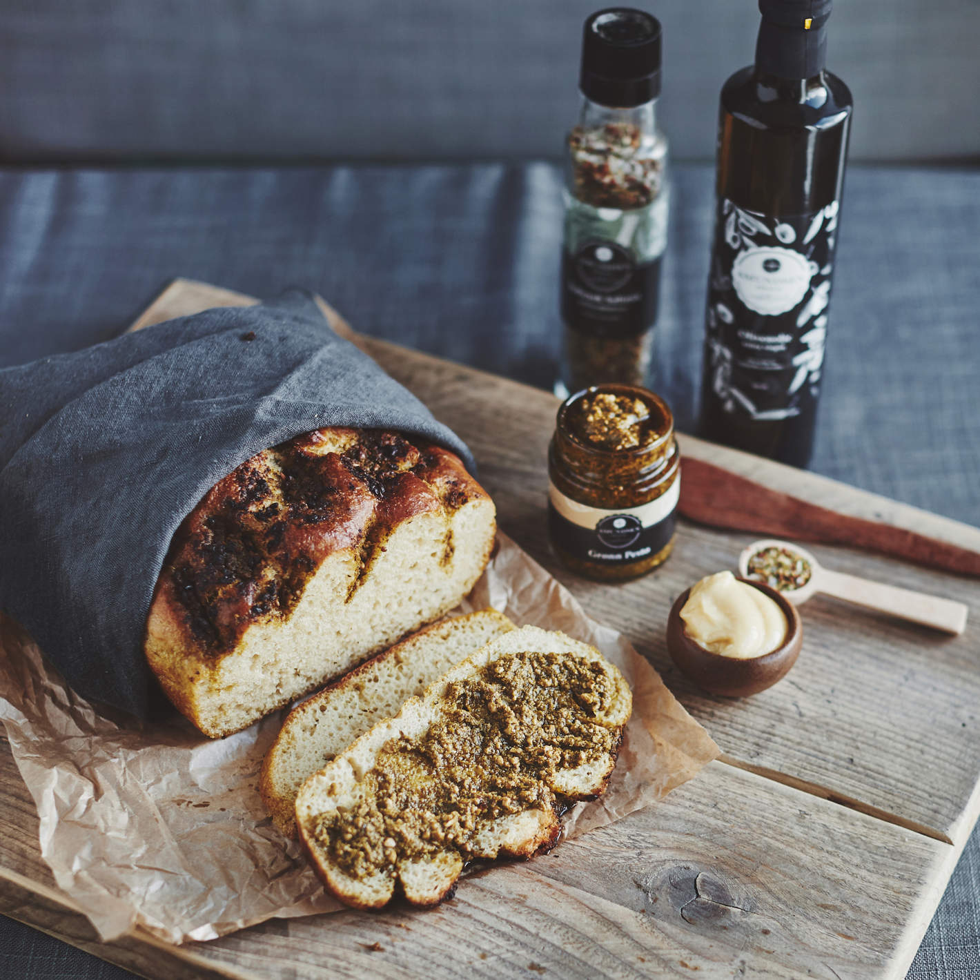 Amundsen Spesial - Nydelig pestobrød - Tilbords